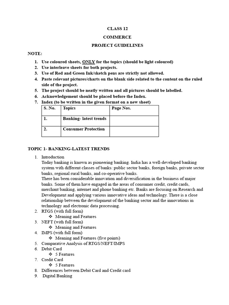 PROJECT GUIDELINES | PDF PROJECT GUIDELINES | PDF