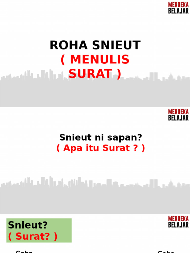 Materi Menulis Surat Buru-Indonesia | PDF