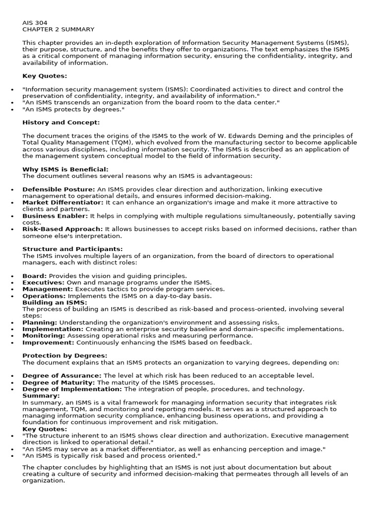 Chapter 2 Summary | PDF