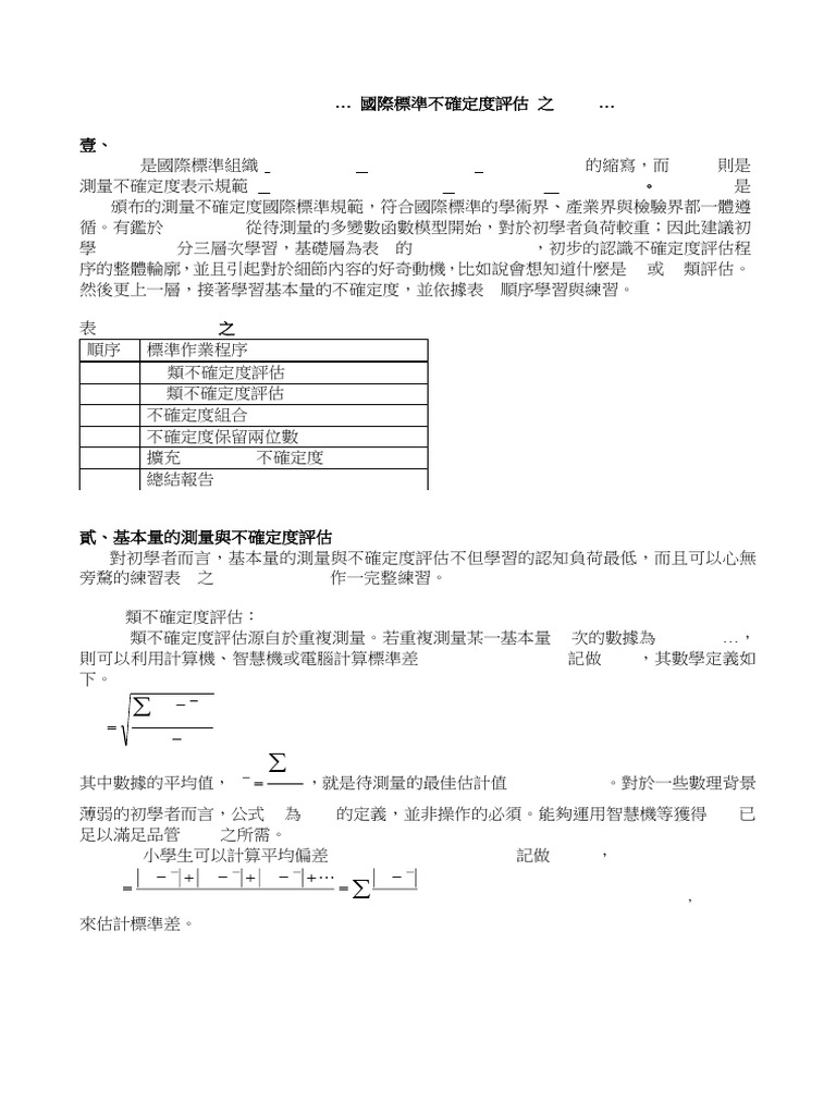 ISO GUM ABC+Example Mandarin | PDF