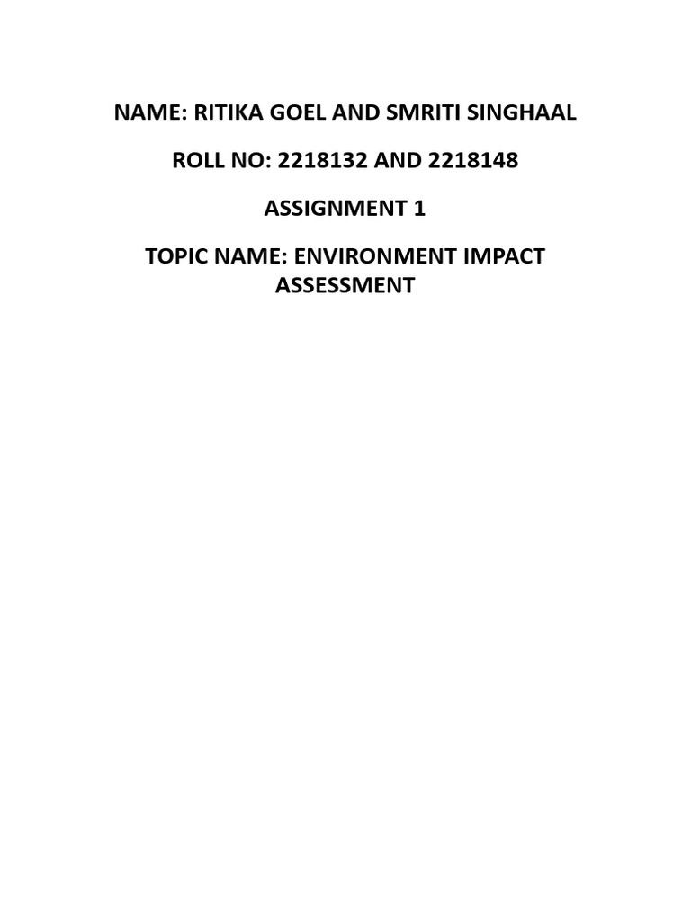 Name: Ritika Goel and Smriti Singhaal ROLL NO: 2218132 AND 2218148 Assignment 1 Topic Name ...