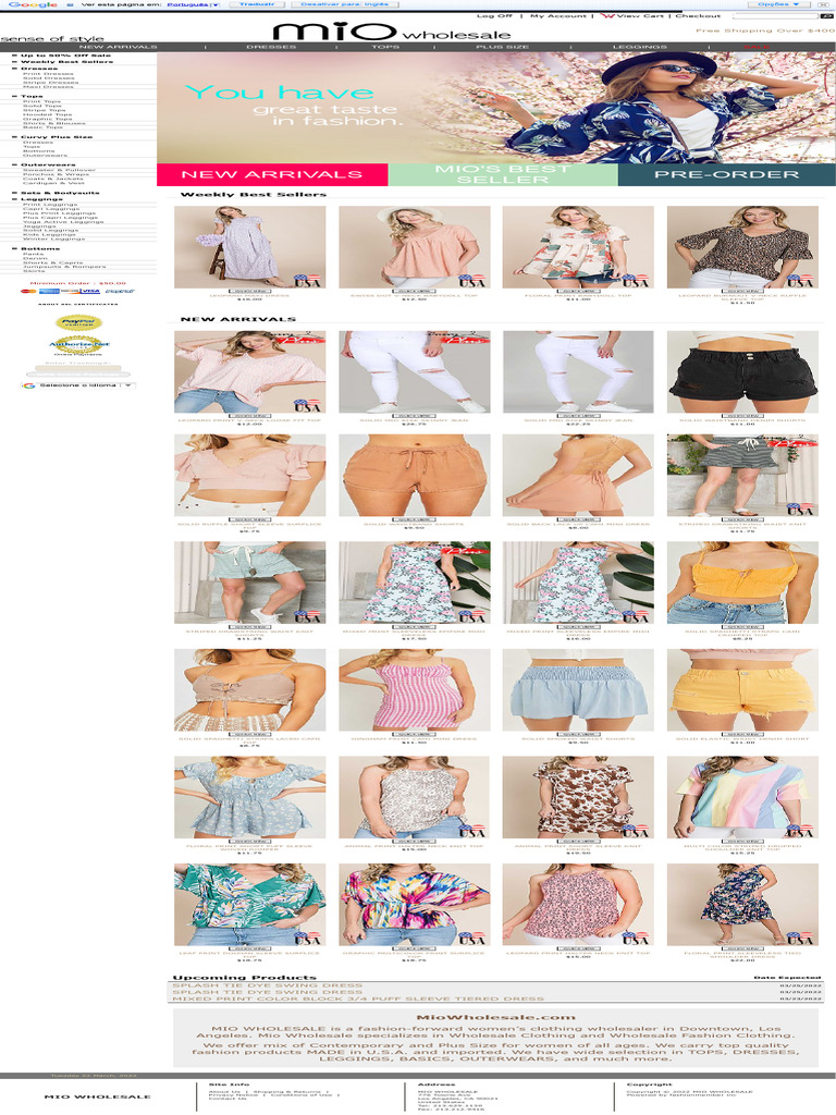 Women's Wholesale Clothing I MIO Wholesale | PDF
