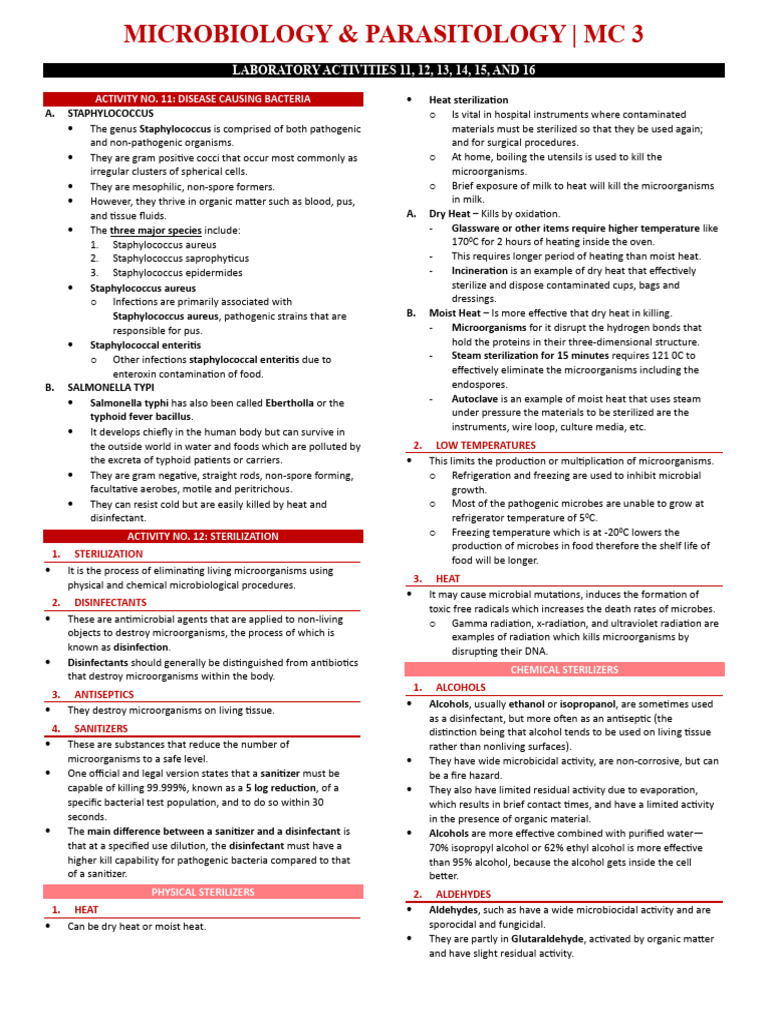 Laboratory Notes 11-16 | PDF