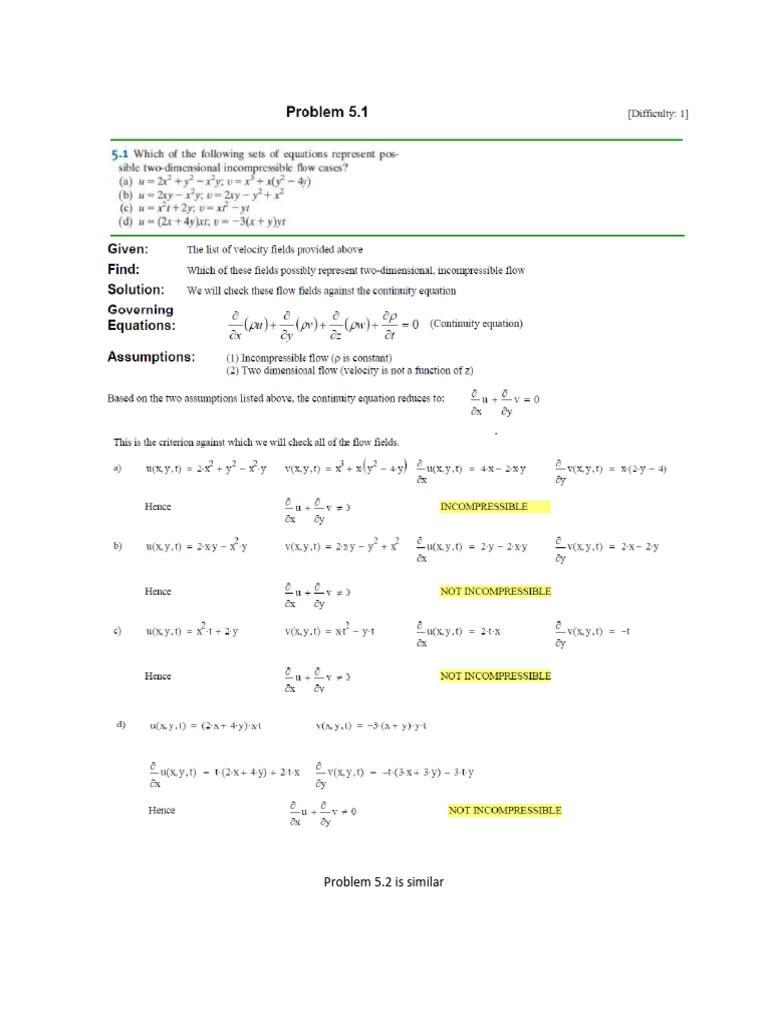 Problems Solution Chapter 5 | PDF