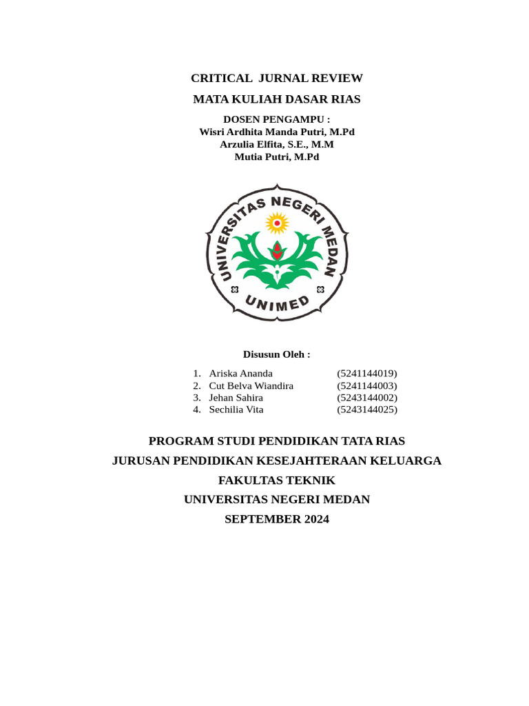 CJR Dasar Rias | PDF