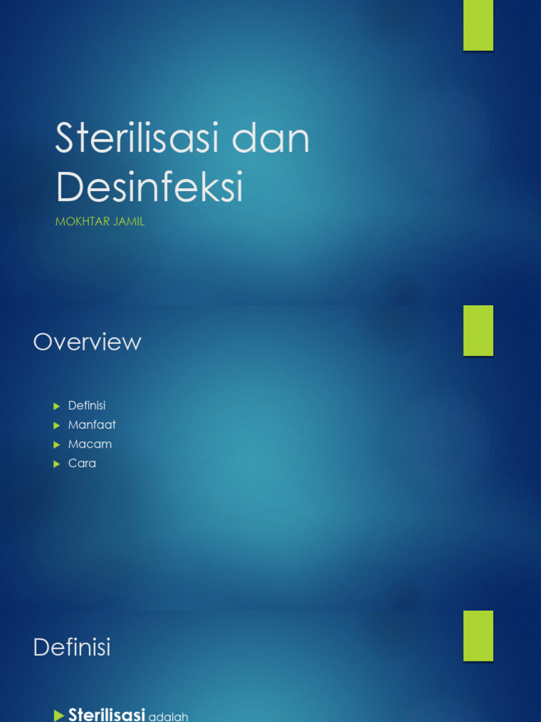 Sterilisasi Dan Desinfeksi | PDF