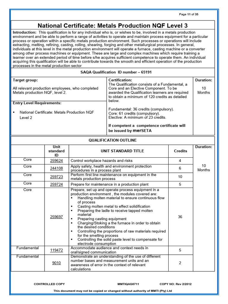 Mmti Metals - Production3 1 | PDF | Metals