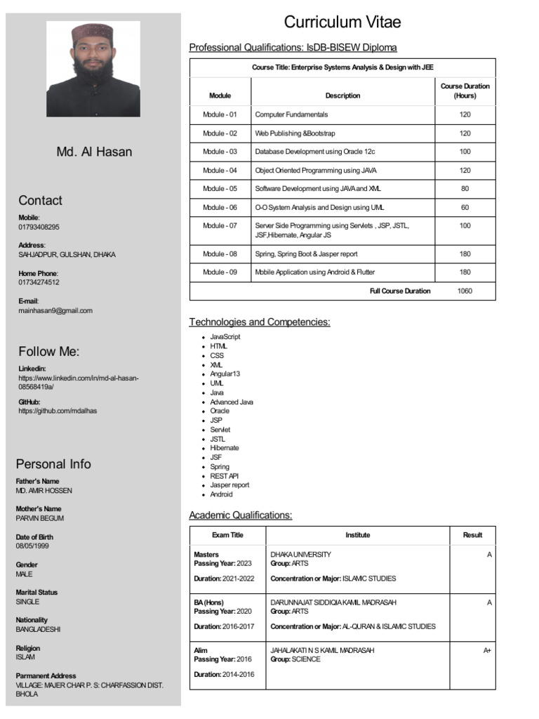 Sample CV3 | PDF