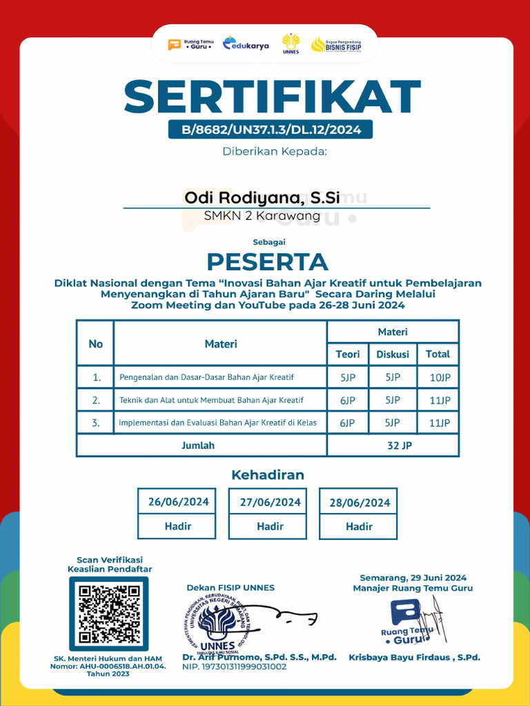 Sertifikat PMM 1 | PDF