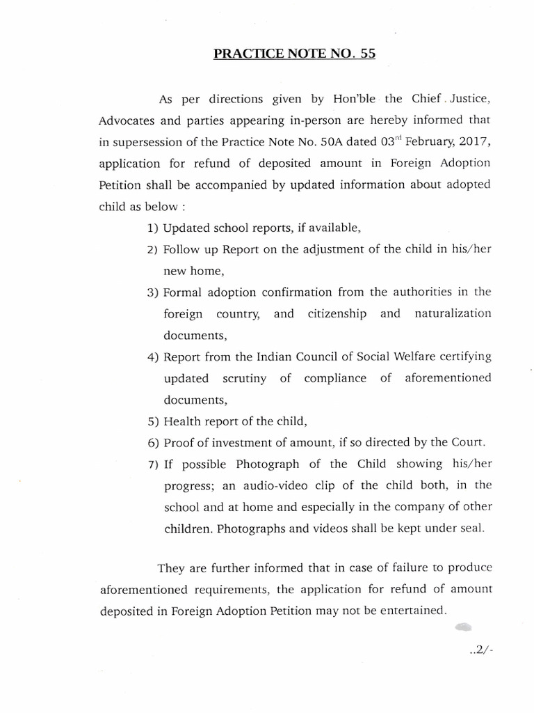 Practice Note - 55 | PDF