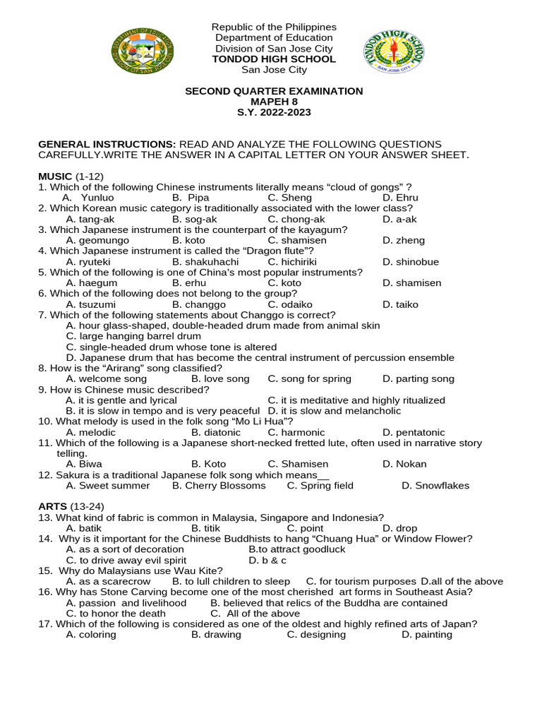 Mapeh G - 8 2nd Edited | PDF | Basketball Positions