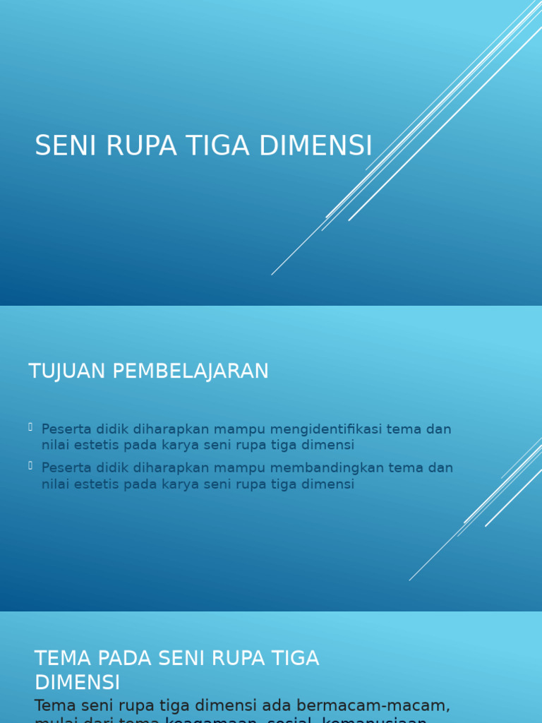 Tema Dan Nilai Estetis Seni Rupa 3d | PDF