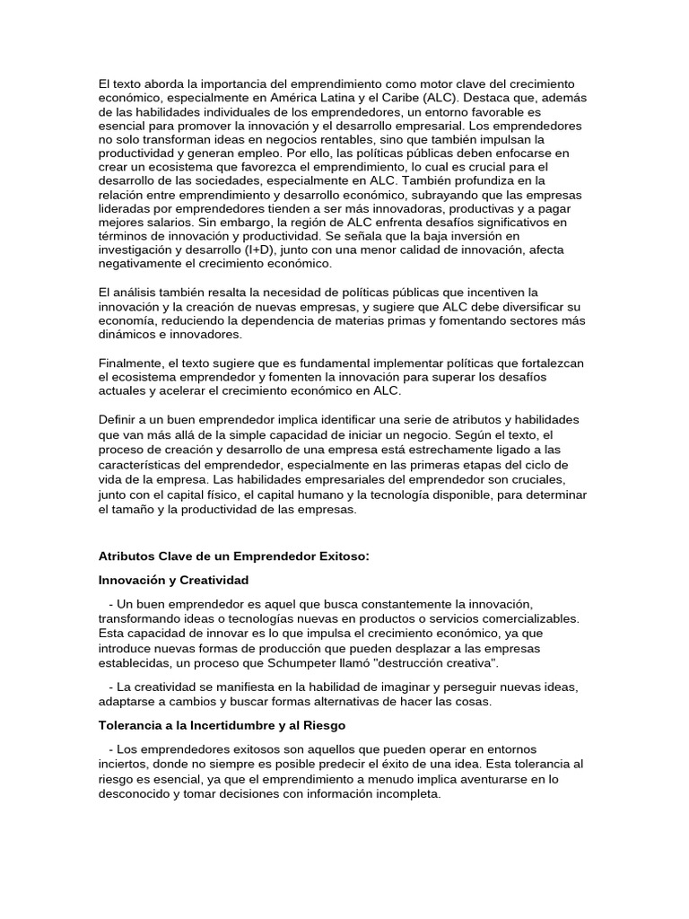 Emprendimiento | PDF