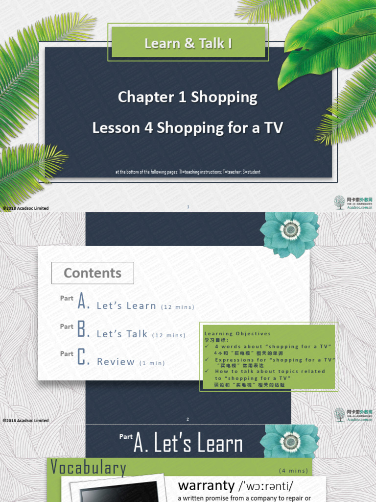 Learn and Talk - Shopping | PDF | Linguistics | Learning