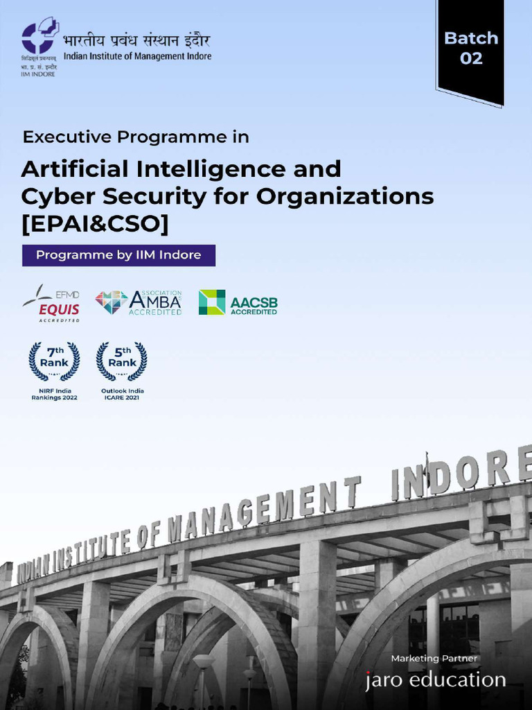 IIM INDORE - EPAICSO - BROCHURE - BATCH 02 Compressed (03 April 2024) | PDF