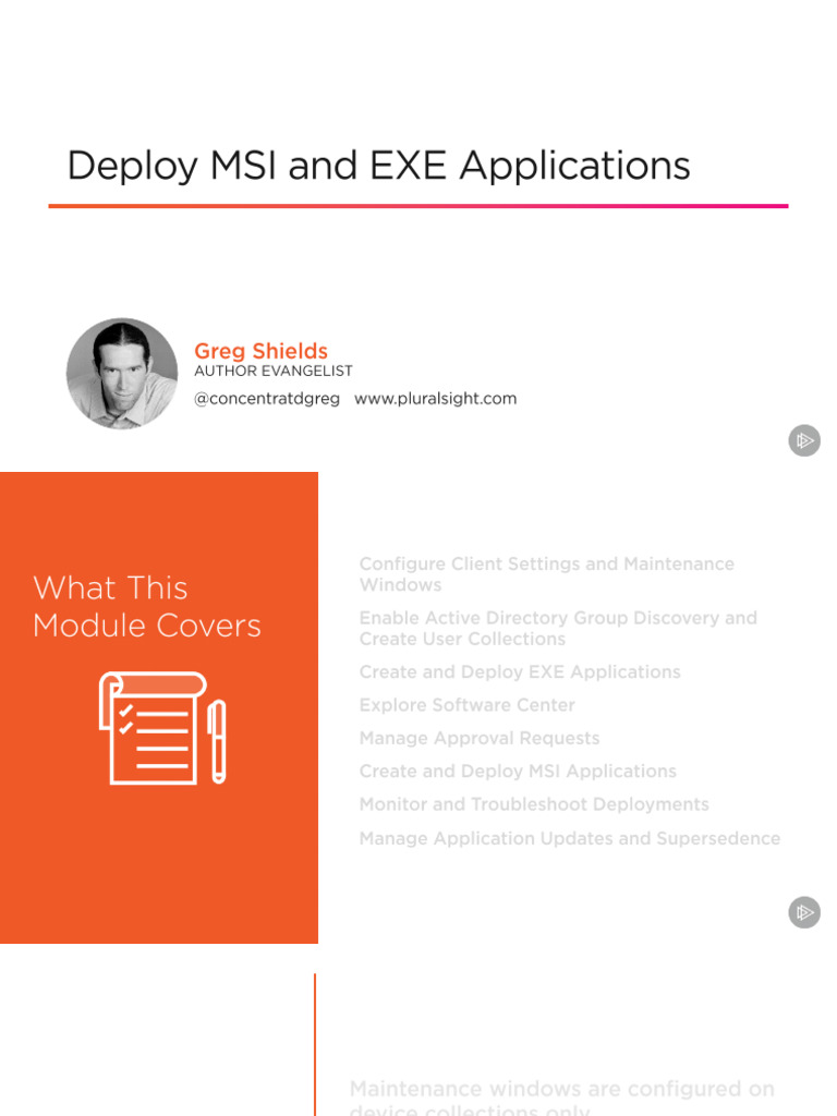 MECM Deploy Msi and Exe Applications Slides | PDF