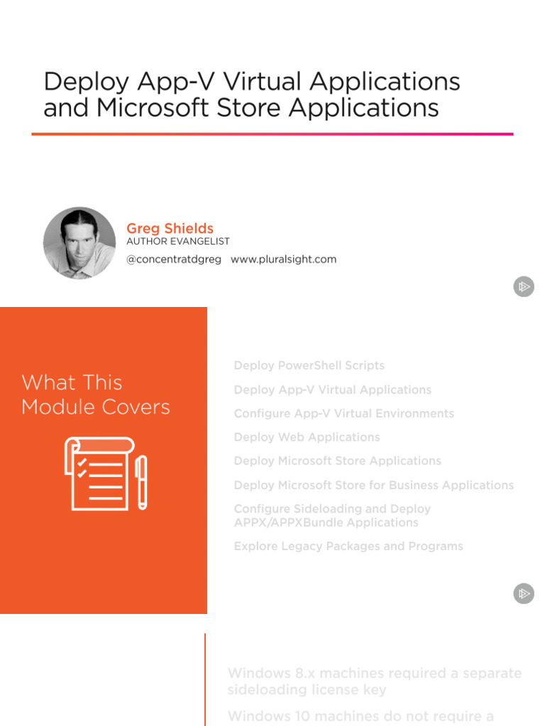MECM Deploy App V Virtual Applications and Microsoft Store Applications Slides | PDF