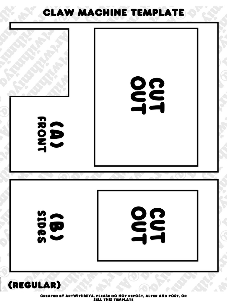Claw Machine Template (Regular) | PDF