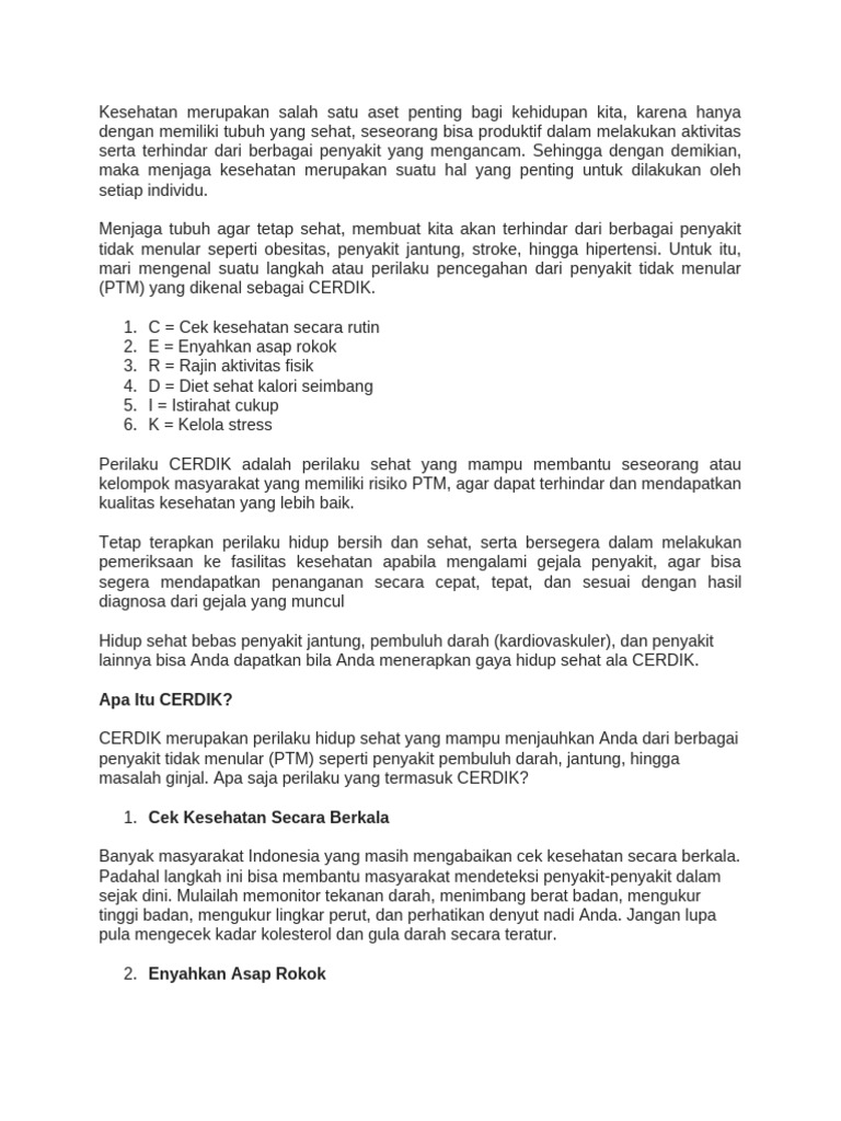 Cerdik Program | PDF