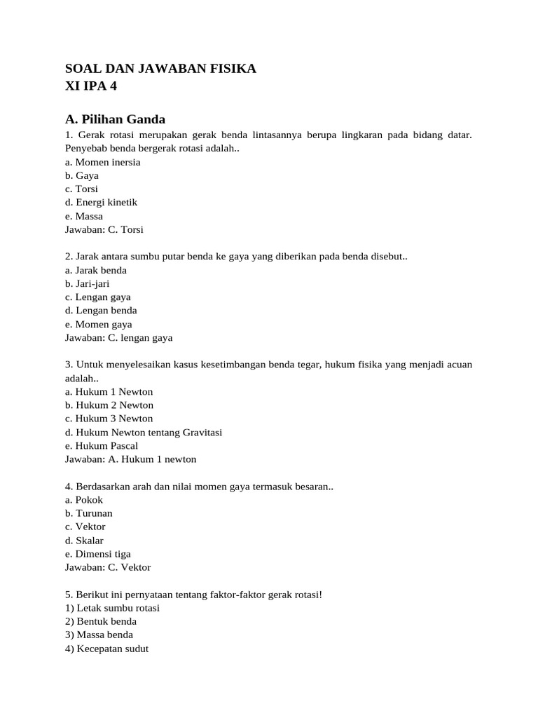 Azna Nur Alfidhah - Xi Ipa 4 - Perbaikan Fisika | PDF