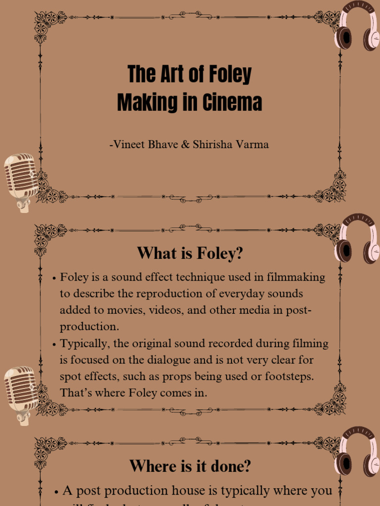 Foley Presentation | PDF