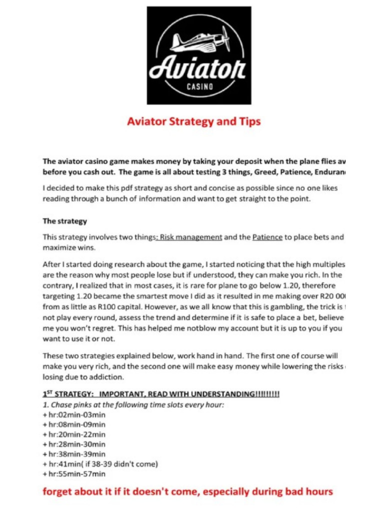 Documents Aviator | PDF