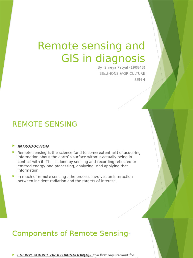 Remote Sensing and GIS | PDF