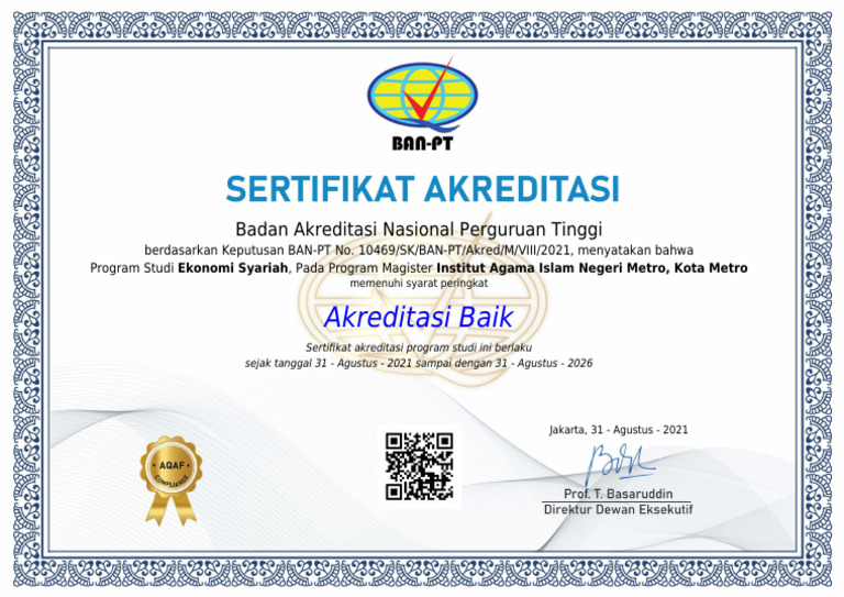 ESY S2 2021 2026 IAIN Metro | PDF