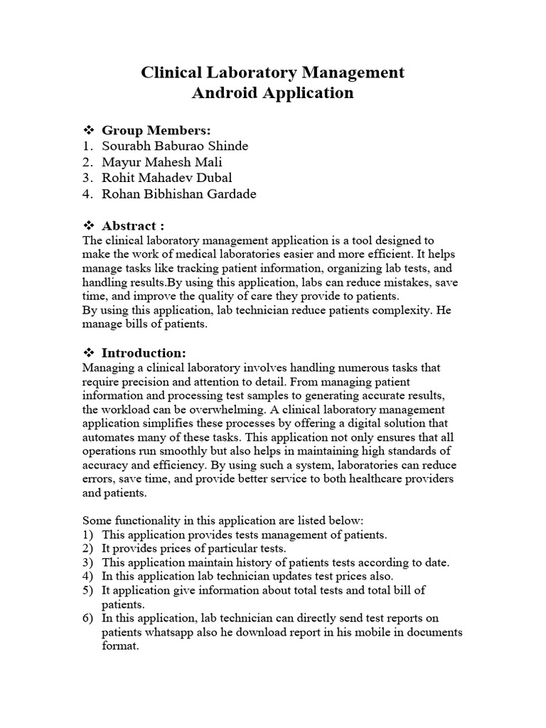 Clinical Laboratory Management | PDF