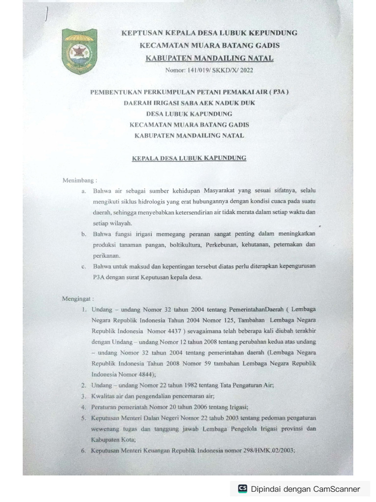 SK P3A Saba Aek Nadukdak | PDF