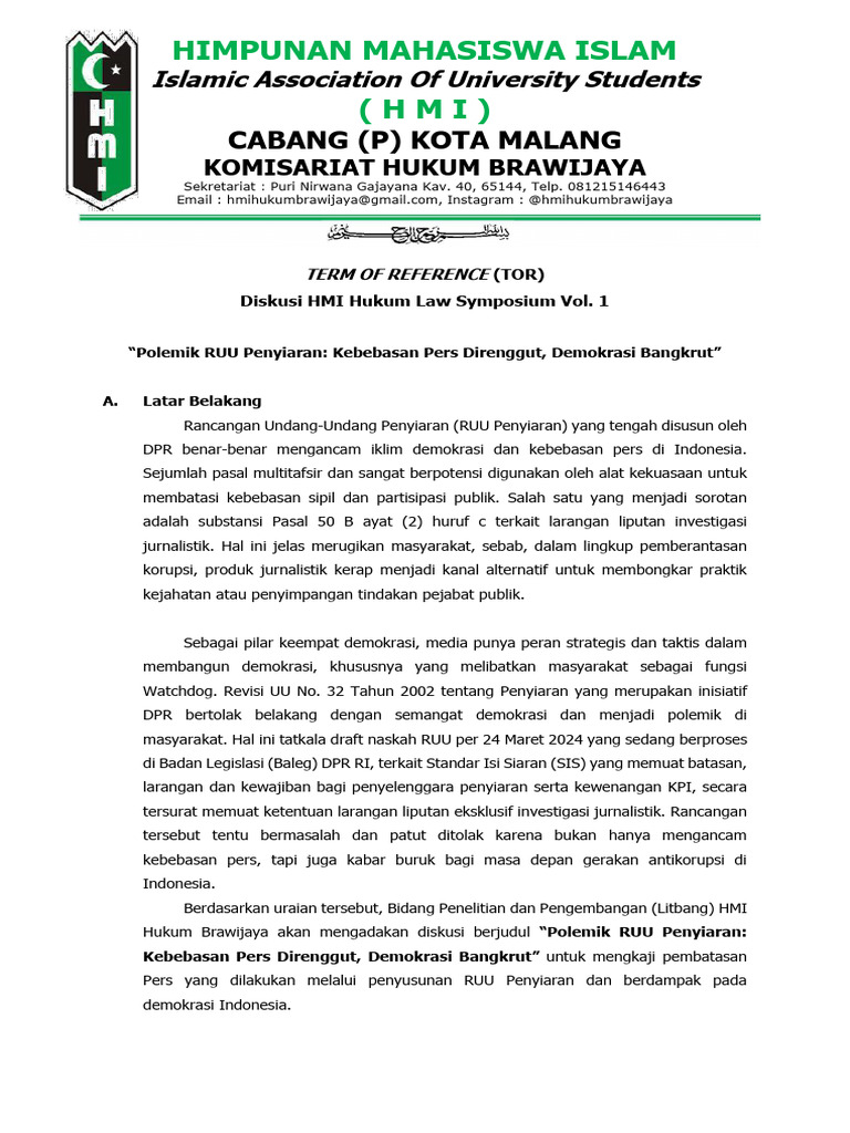 TOR Law Symposium | PDF