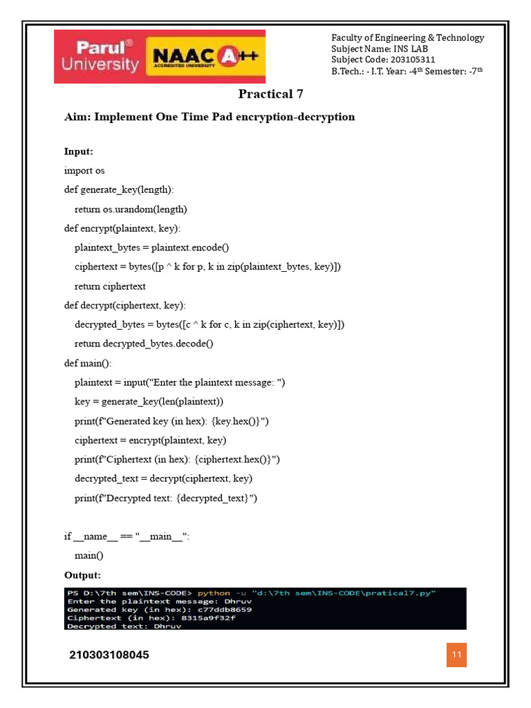 INS Lab 11 | PDF