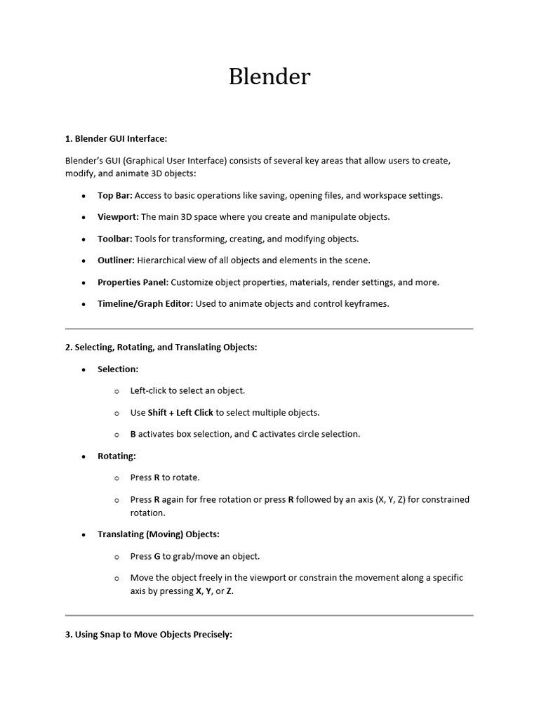 Blender | PDF