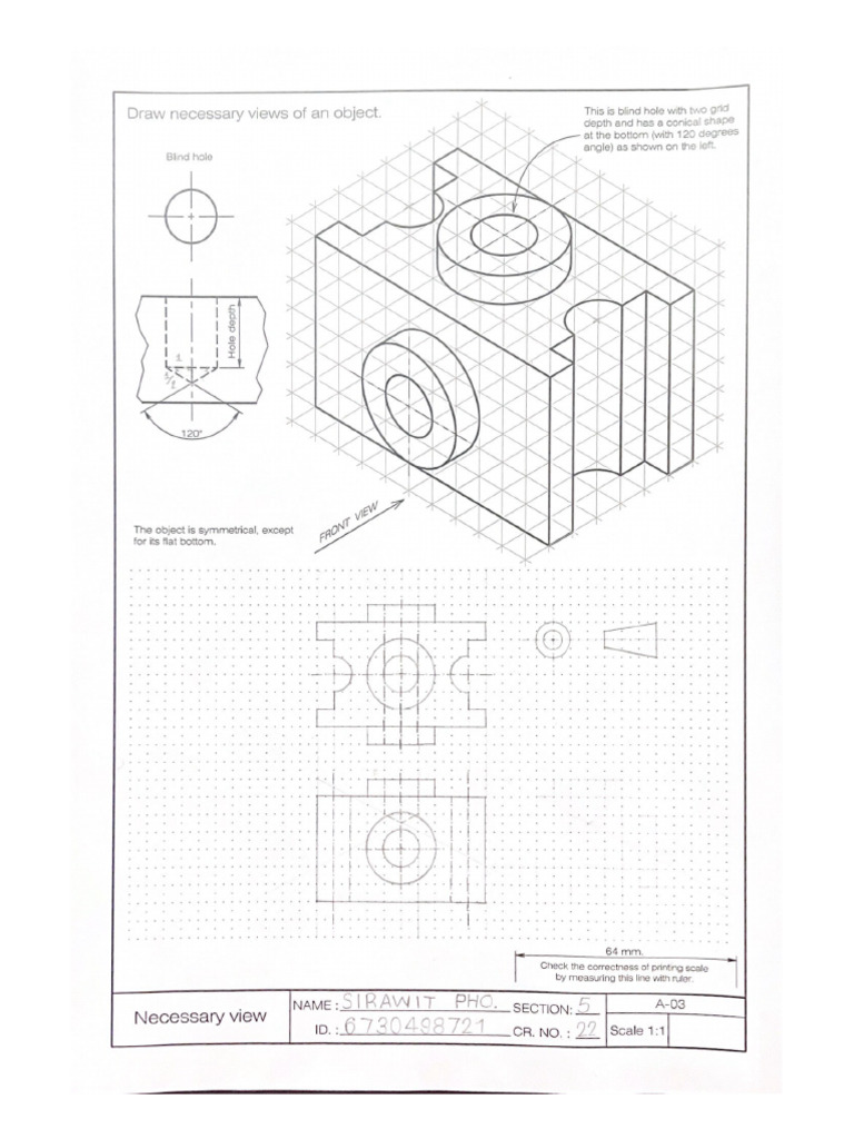 Draw Necessary Views of An Object. | PDF