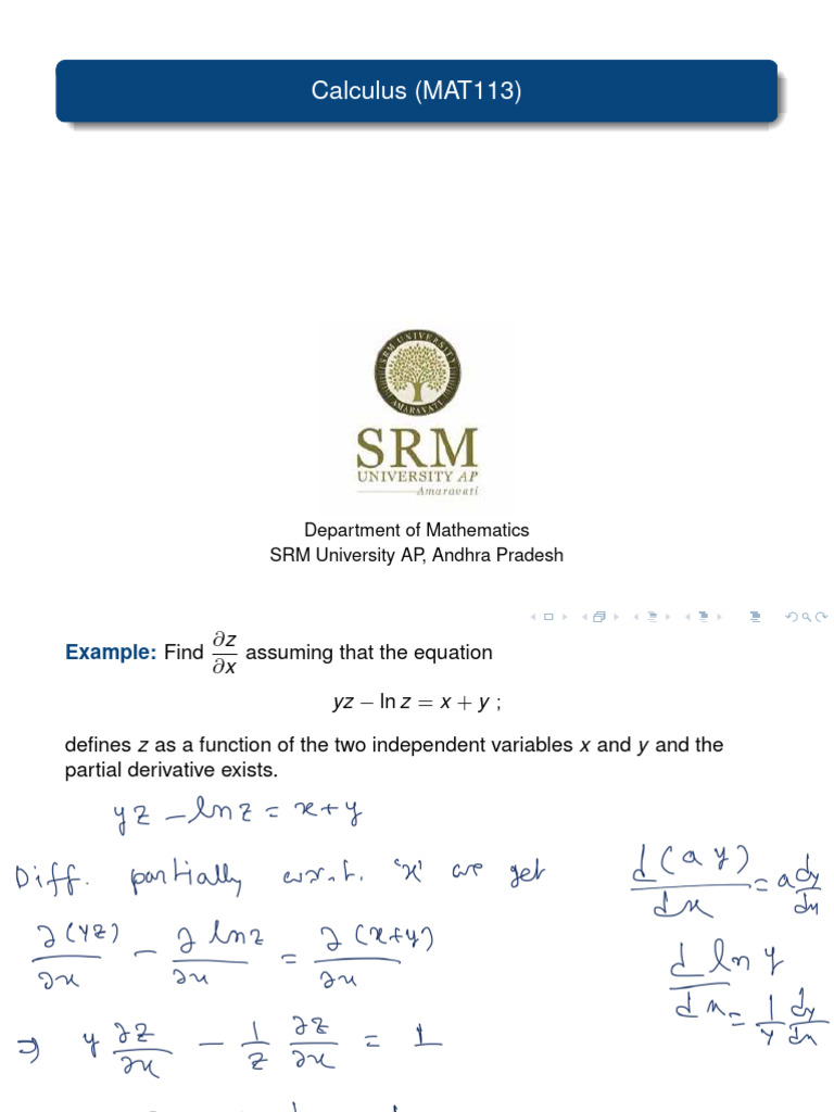 Slides For Calculus (Lecture 15) | PDF | Derivative | Variable (Mathematics)