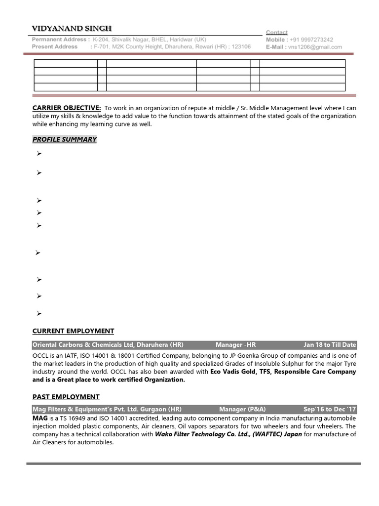 VNS Resume | PDF