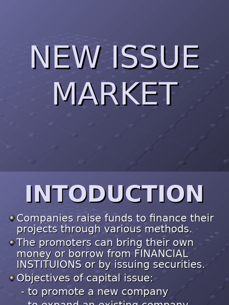 New Issue Market | PDF