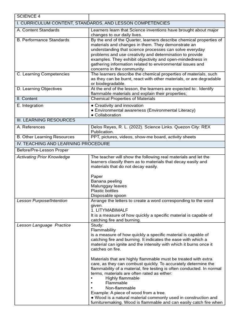 DEMO LESSON PLAN G4 Q1 WEEK 3.docx Final | PDF