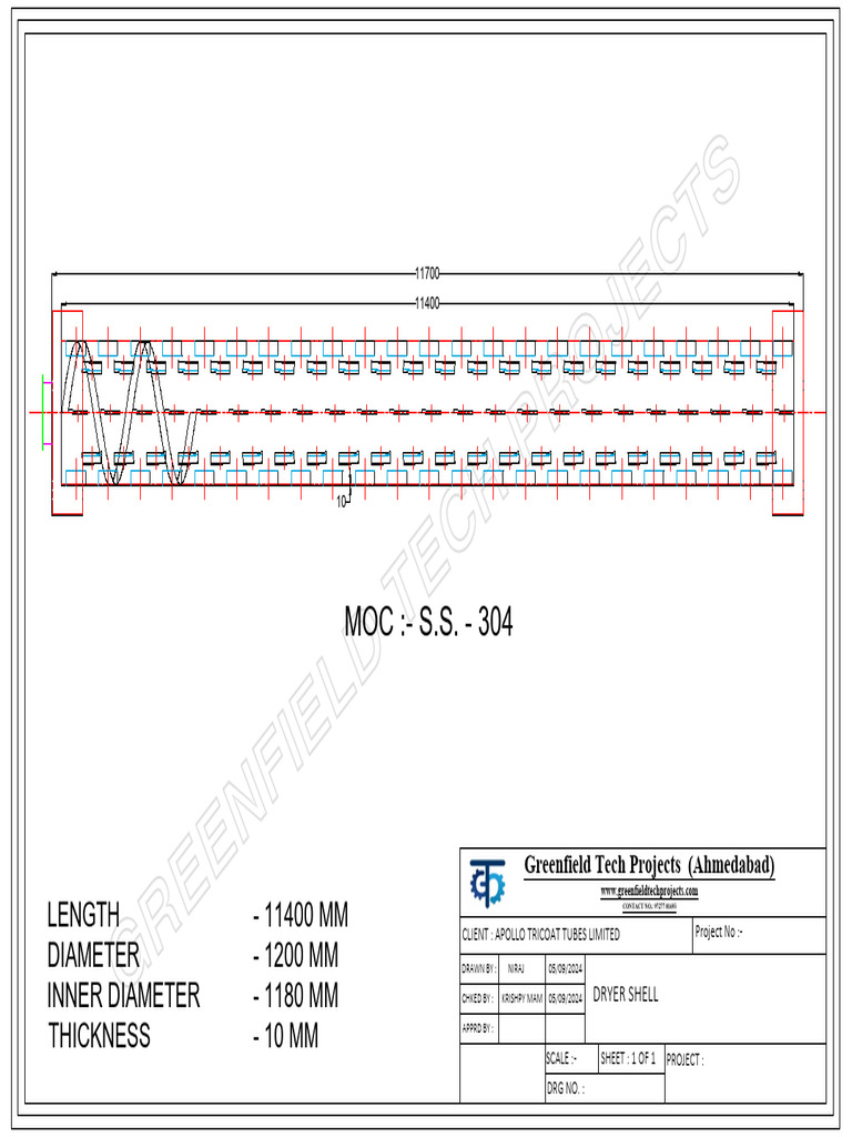 Dryer Shell Drawing | PDF