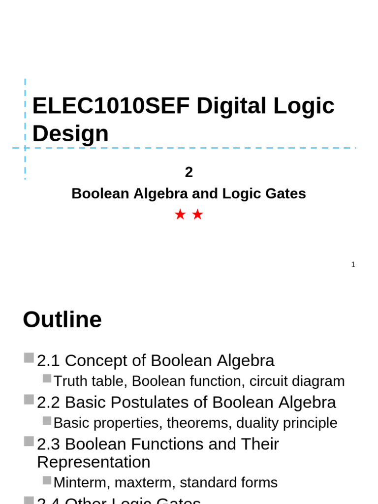 02 Boolean Algebra | PDF