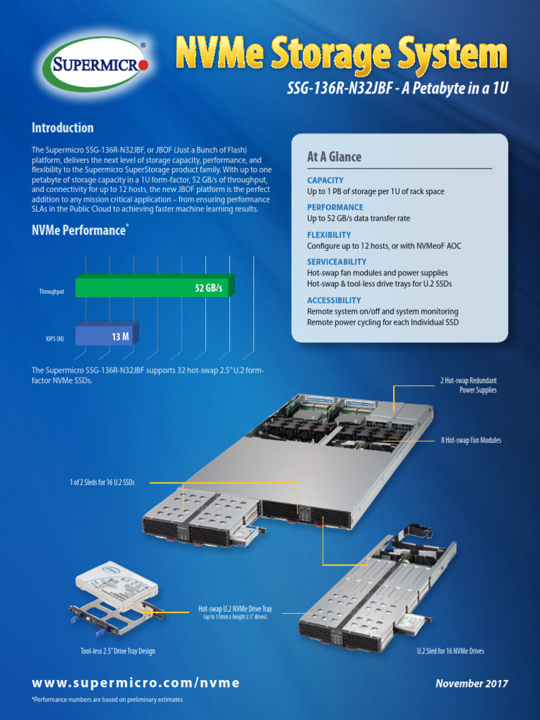 F NVMe JBOF | PDF | Solid State Drive | Computer Science