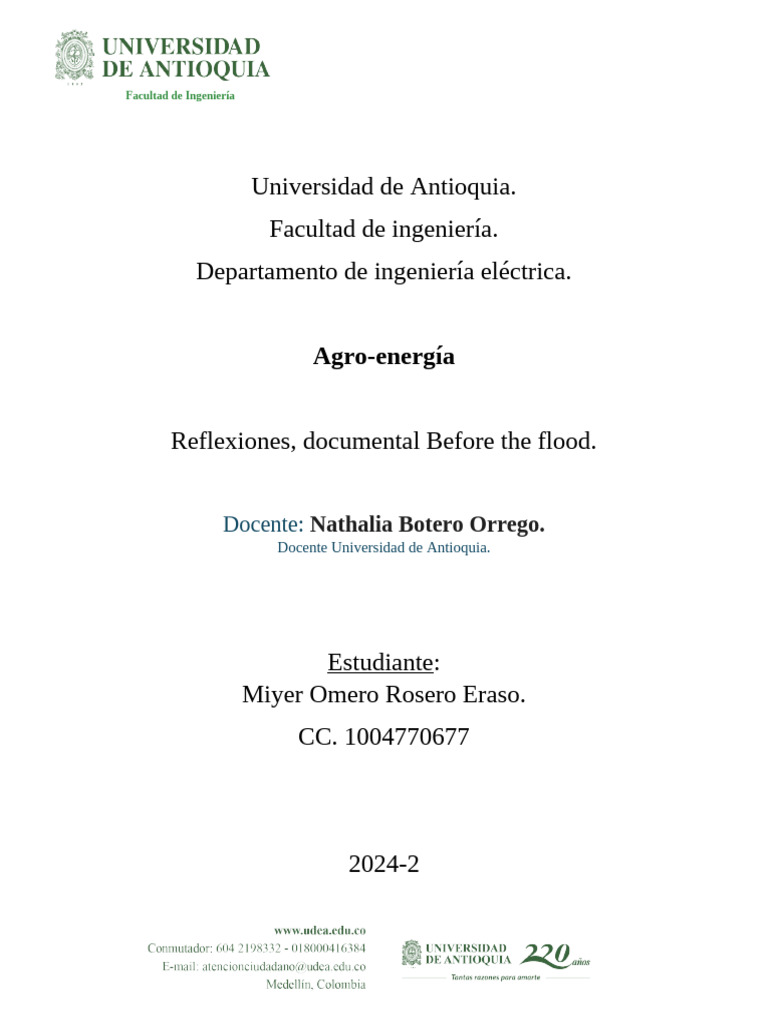 Miyer Rosero-Documental | PDF | Agricultura | Energía renovable