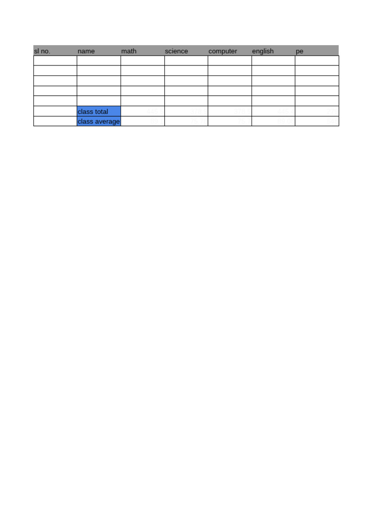Untitled Spreadsheet | PDF