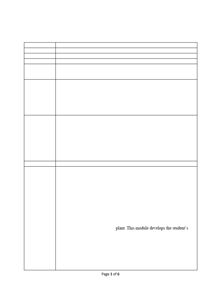 CUMEM 306 MODULE OUTLINE | PDF