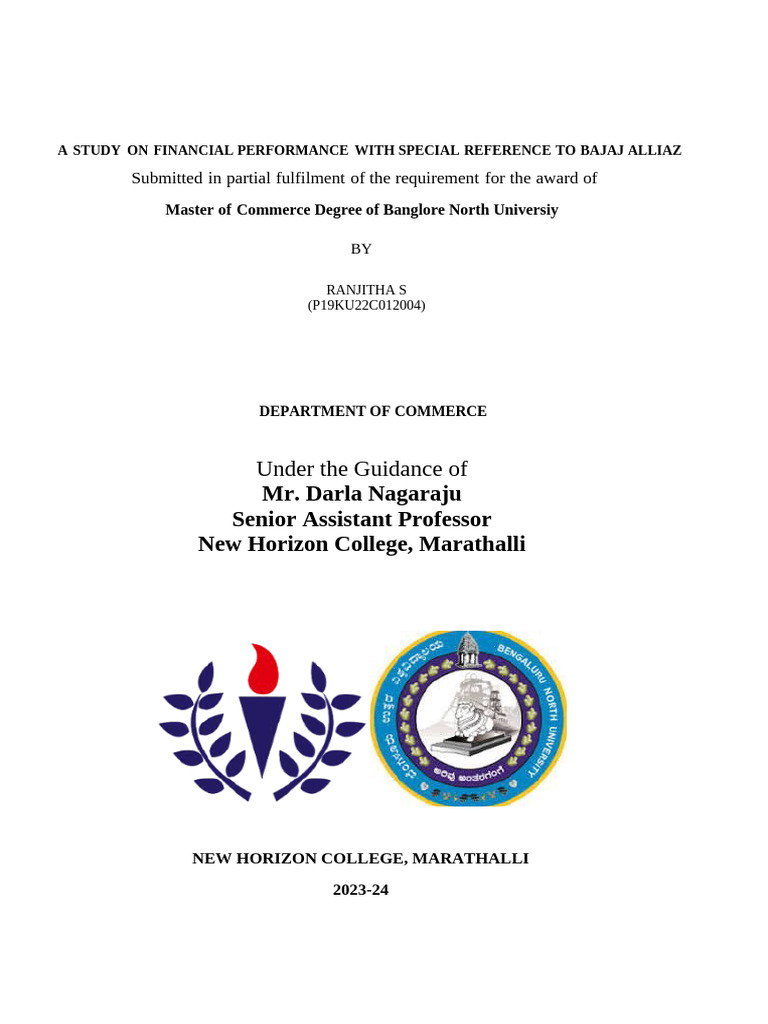 Financial Performance Project | PDF