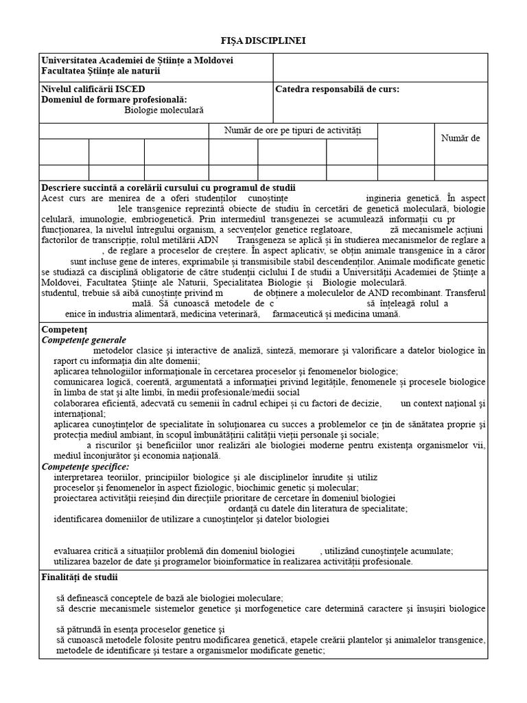 Animale Modificate Genetic | PDF