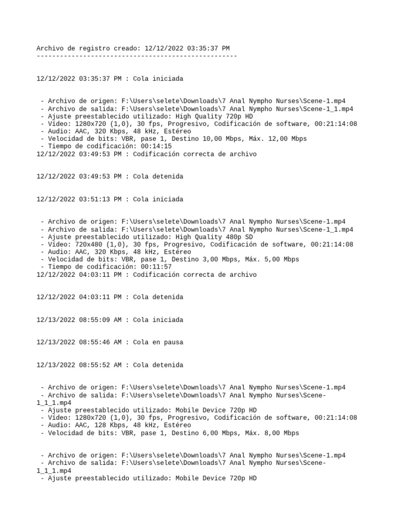 A Me Encoding Log | PDF
