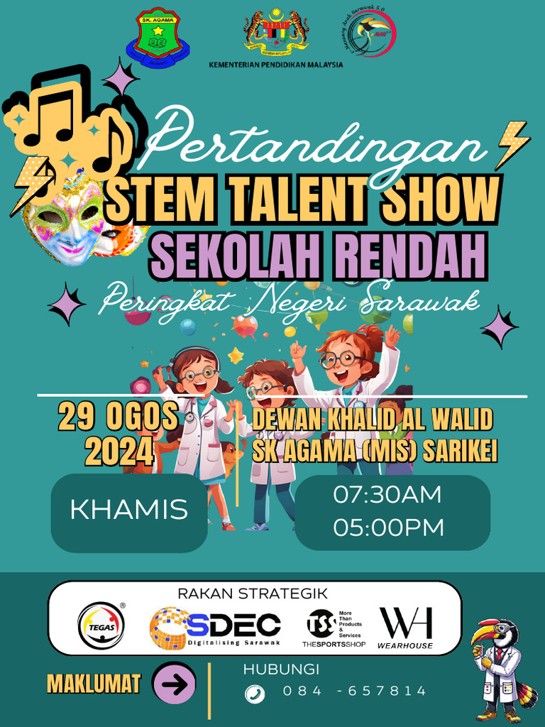 Buku Program Pertandingan Stem Talent Show Peringkat Negeri Sarawak | PDF