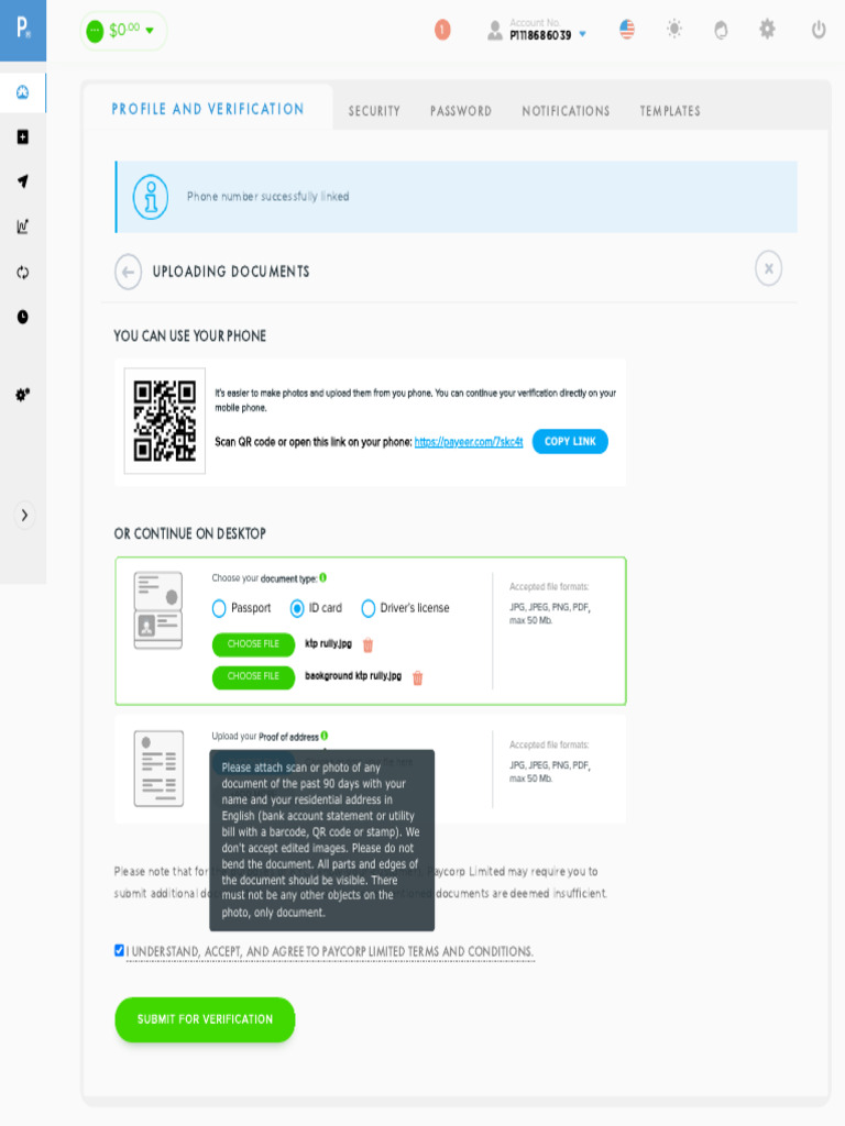 PAYEER - Settings | PDF | Identity Document | Computing