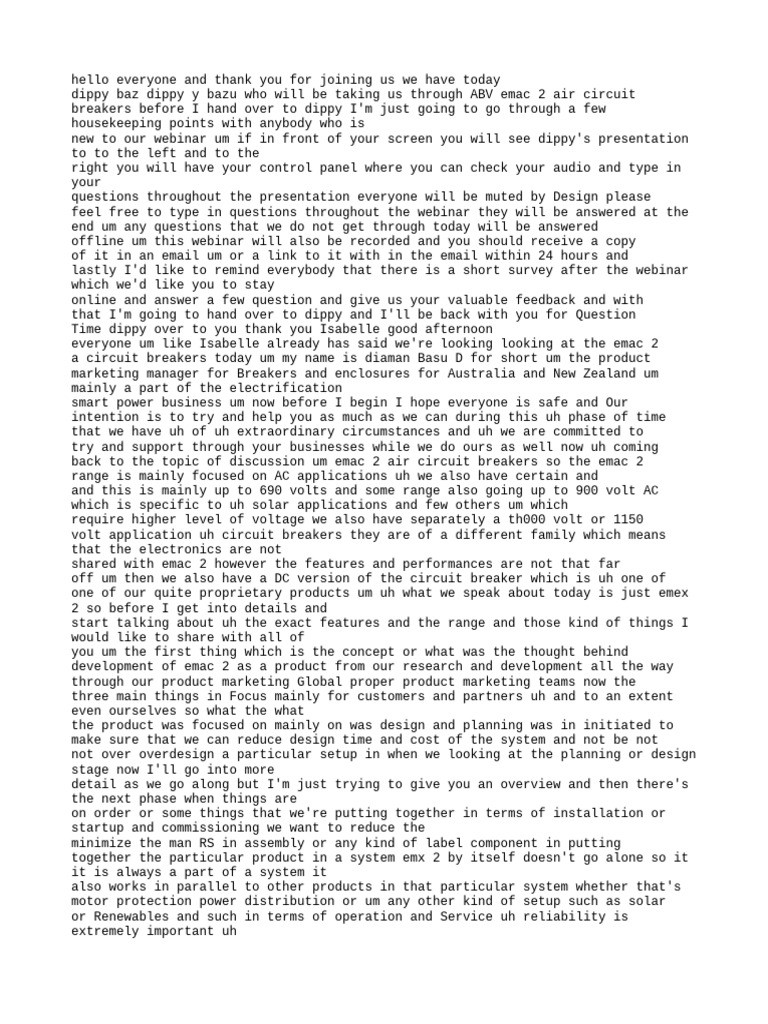 ABB Emax 2 Air Circuit Breakers Overview 20240409T160046Z | PDF